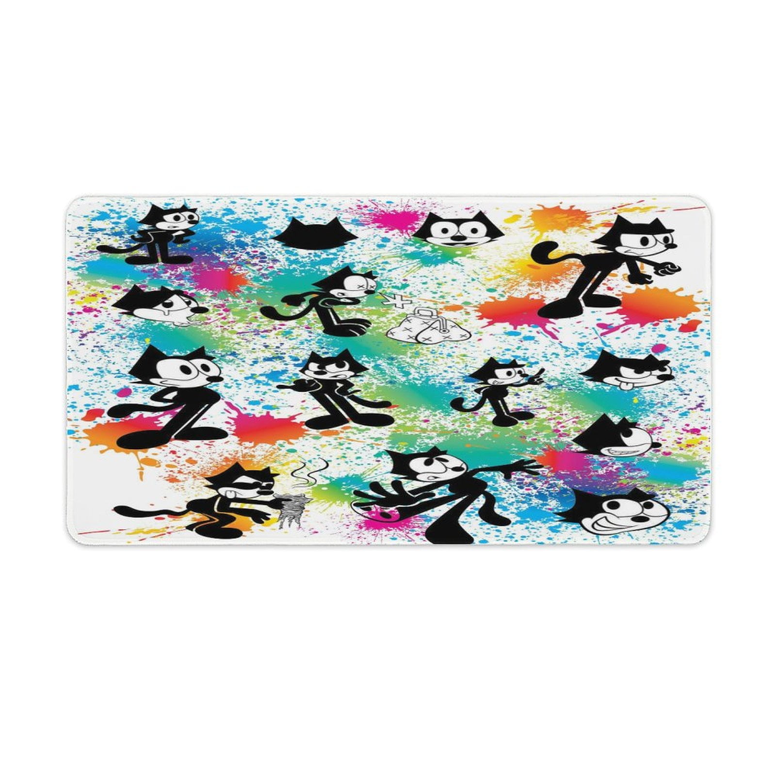 Felix The Cat Computer Mouse Mat with Anti-Slip Rubber Base Anti-Fray ...