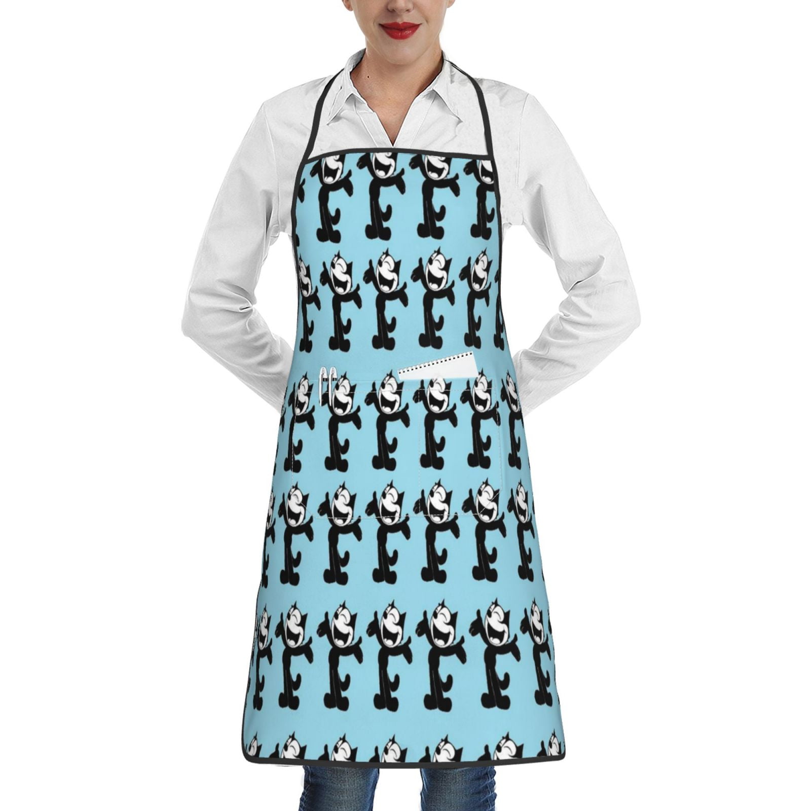 Felix The Cat Cooking Aprons Grilling Bbq Kitchen Apron Bib Water ...