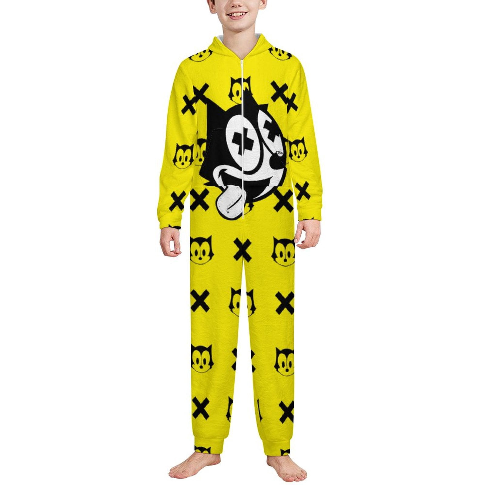 Felix The Cat Felix The Cat Kids Union Suit One Piece Pajama Onesie ...