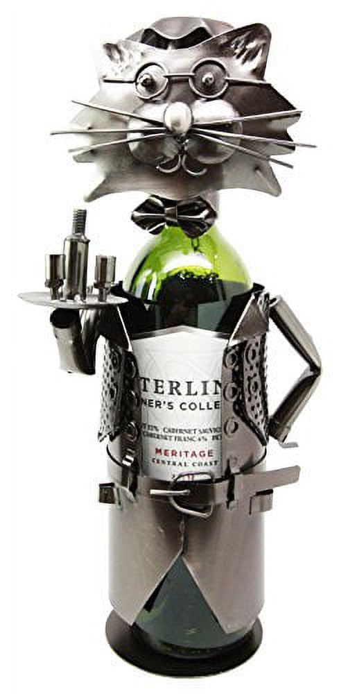 Felix The Cat Hospitality Waiter Hand Made Metal Wine Bottle Holder ...