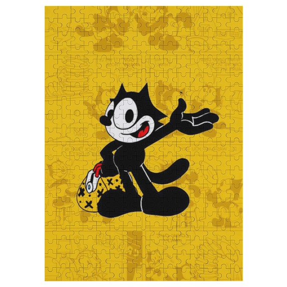Felix The Cat Picture Puzzle 300 PCS Wooden Puzzle Artwork Jigsaw ...
