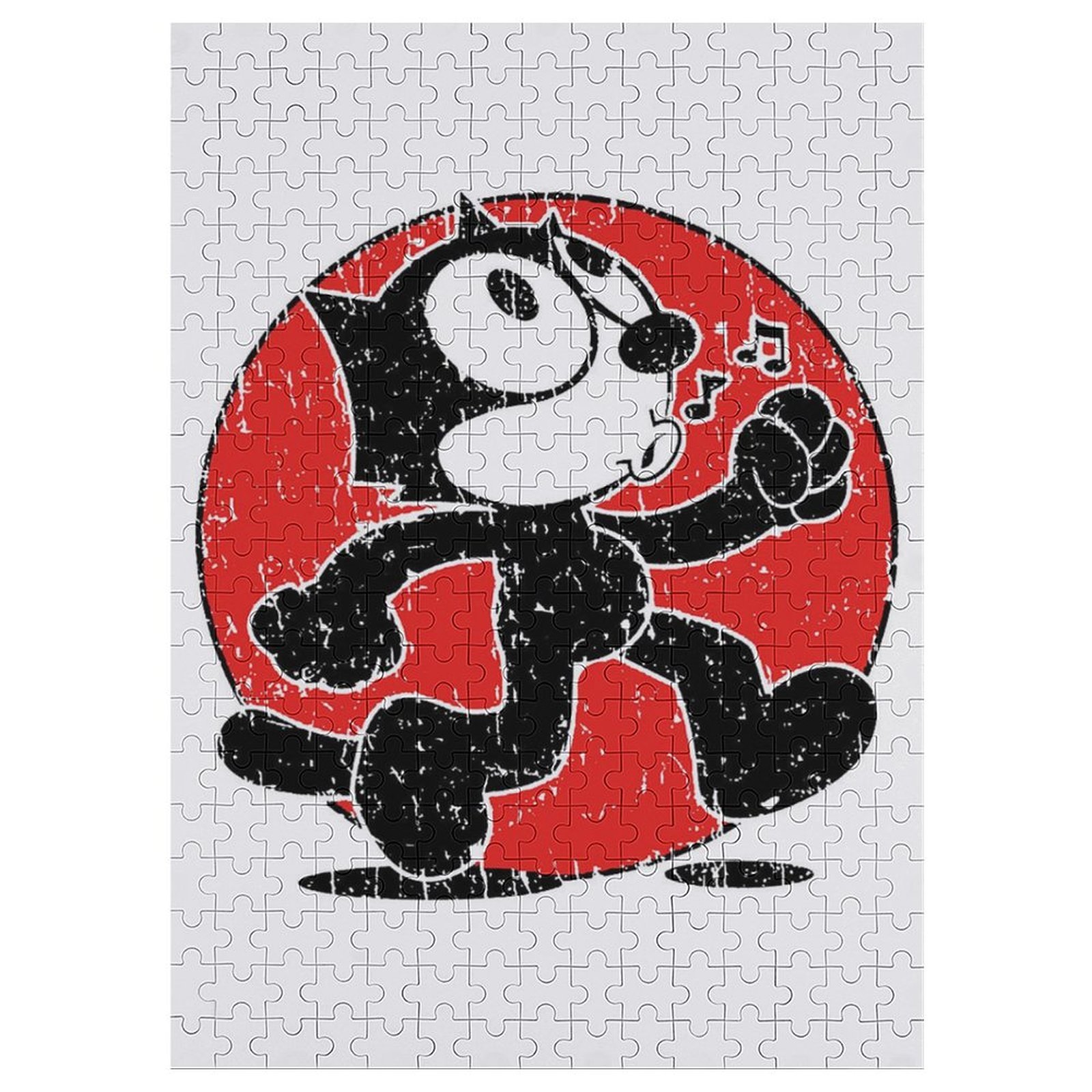 Felix The Cat Picture Puzzle 300 PCS Wooden Puzzle Artwork Jigsaw ...