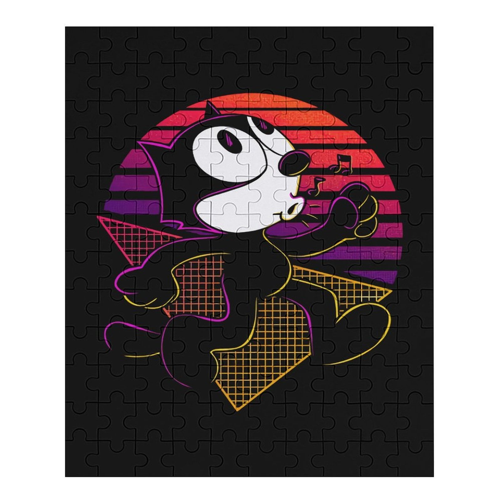 Felix The Cat Picture Puzzle 70 PCS Wooden Puzzle Artwork Jigsaw ...