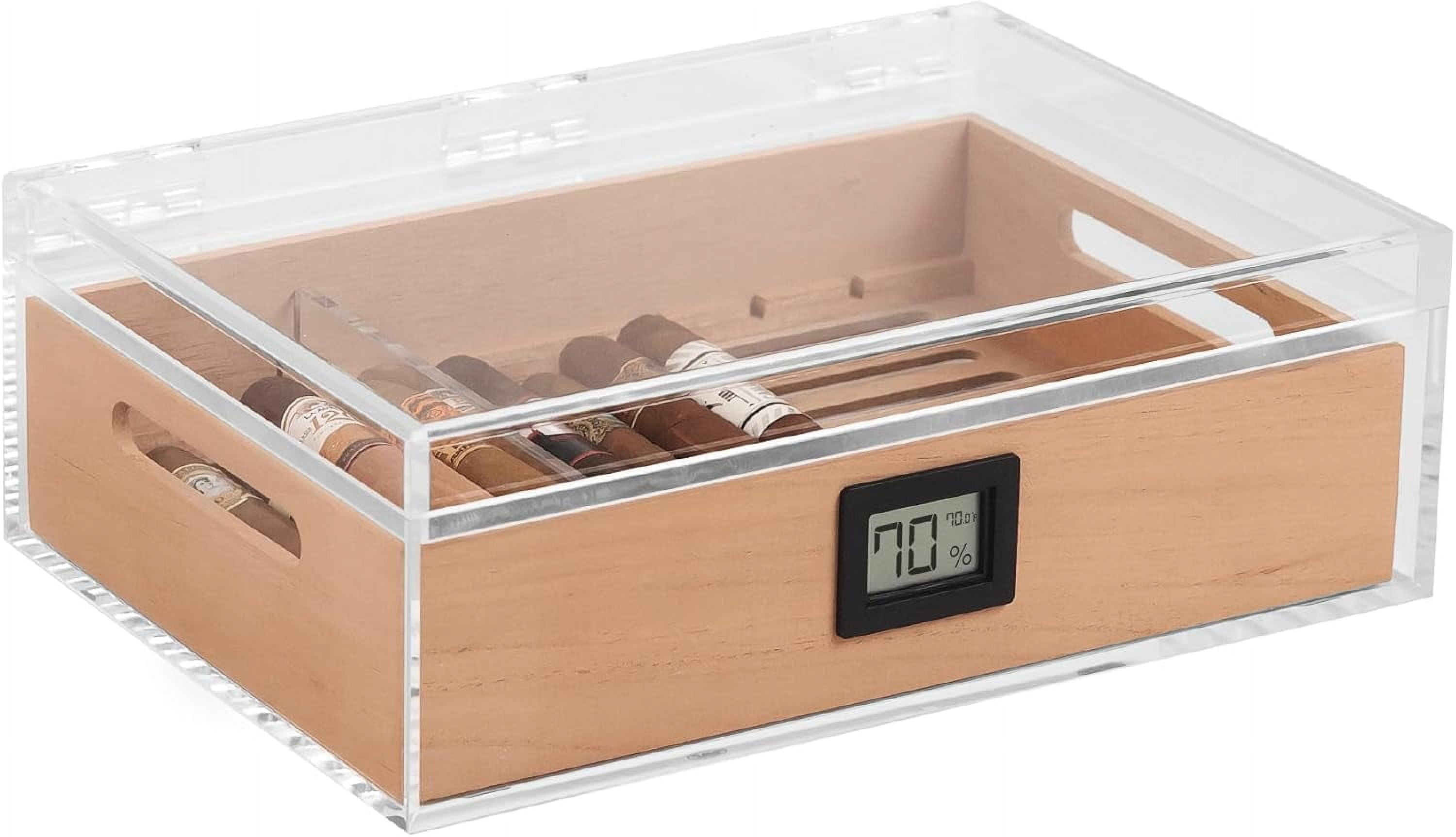 Felix Tupperdor - Airtight Acrylic Humidor with Thick Removable Spanish ...