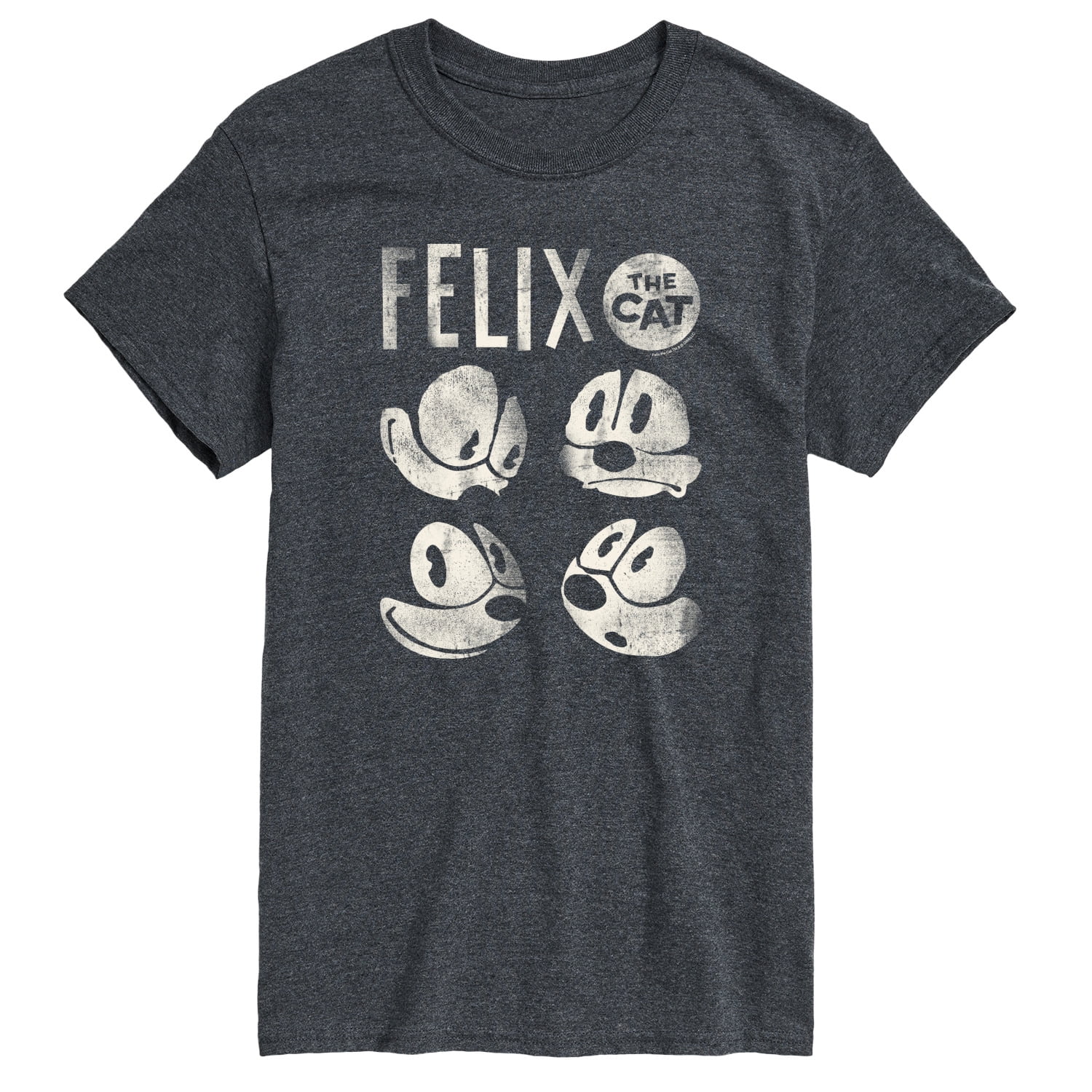 Felix the Cat - Felix Faces Tonal Washed - Men's Short Sleeve Graphic T ...