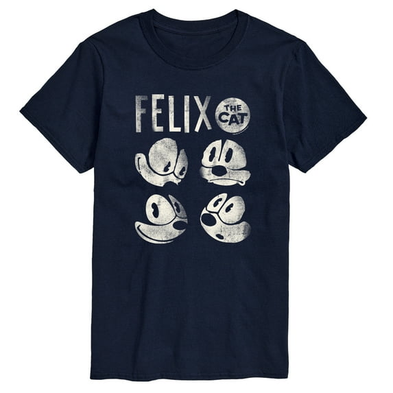 Felix the Cat - Felix Faces Tonal Washed - Men's Short Sleeve Graphic T ...