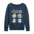 Felix the Cat - Felix Faces Tonal Washed - Women's French Terry Long ...