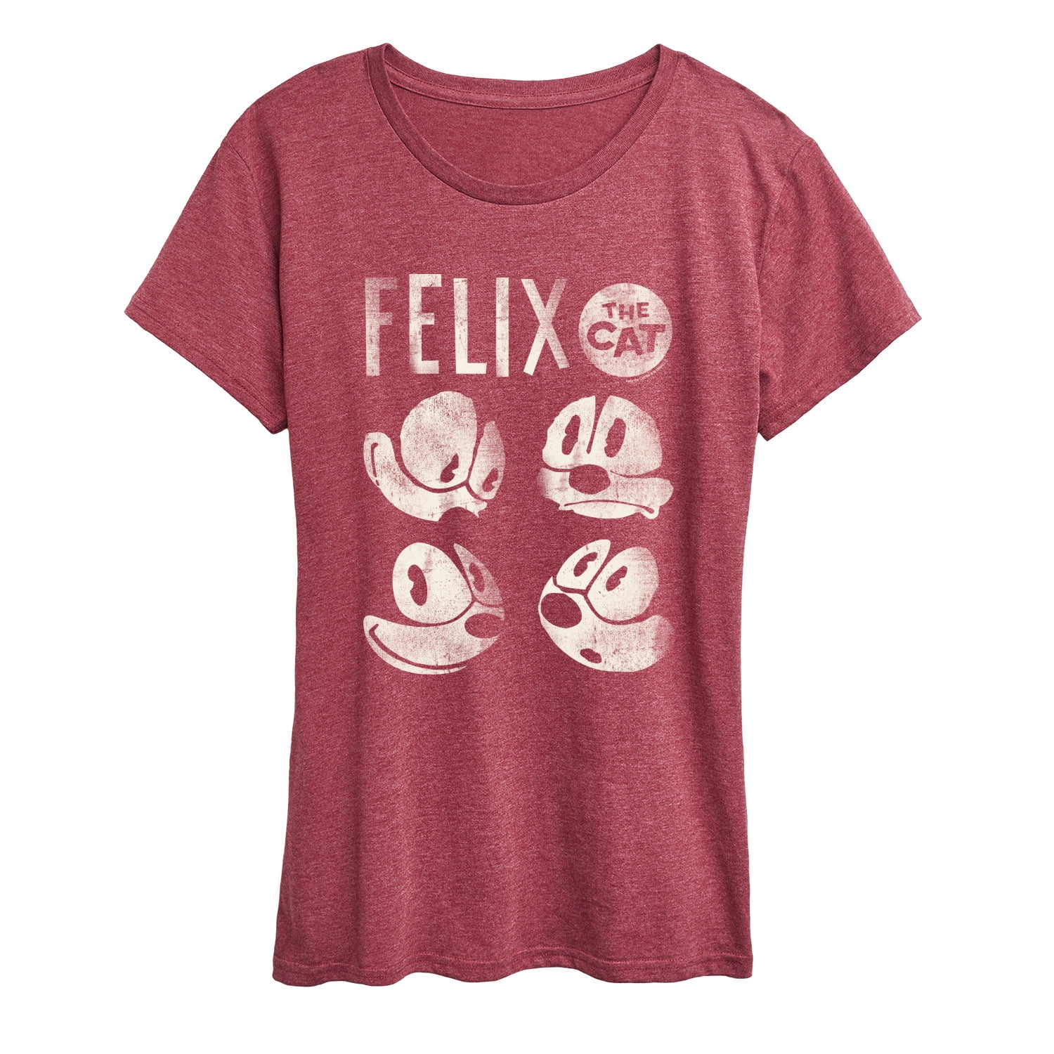 Felix the Cat - Felix Faces Tonal Washed - Women's Short Sleeve Graphic ...