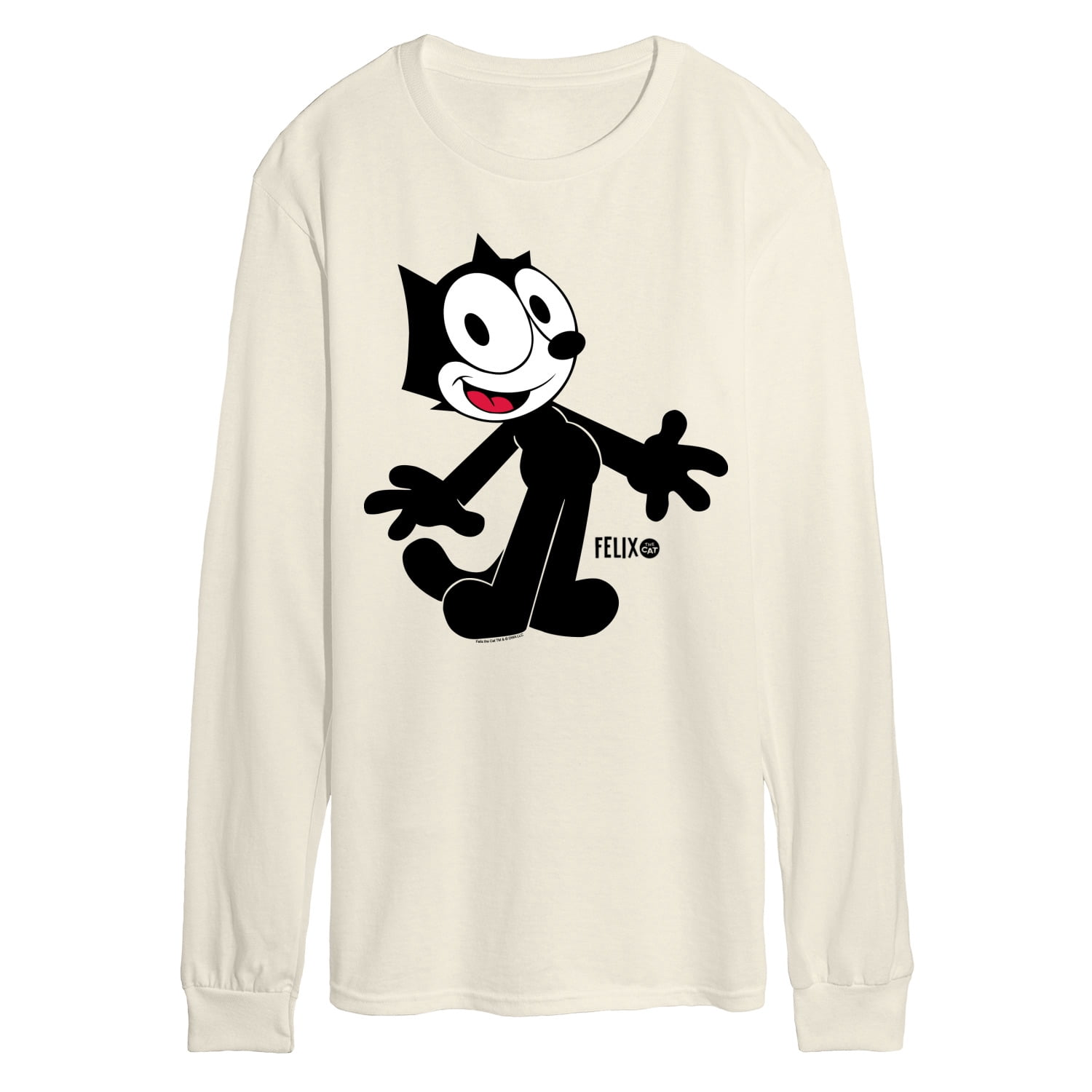 Felix the Cat - Felix With Logo - Men's Long Sleeve Graphic T-Shirt ...