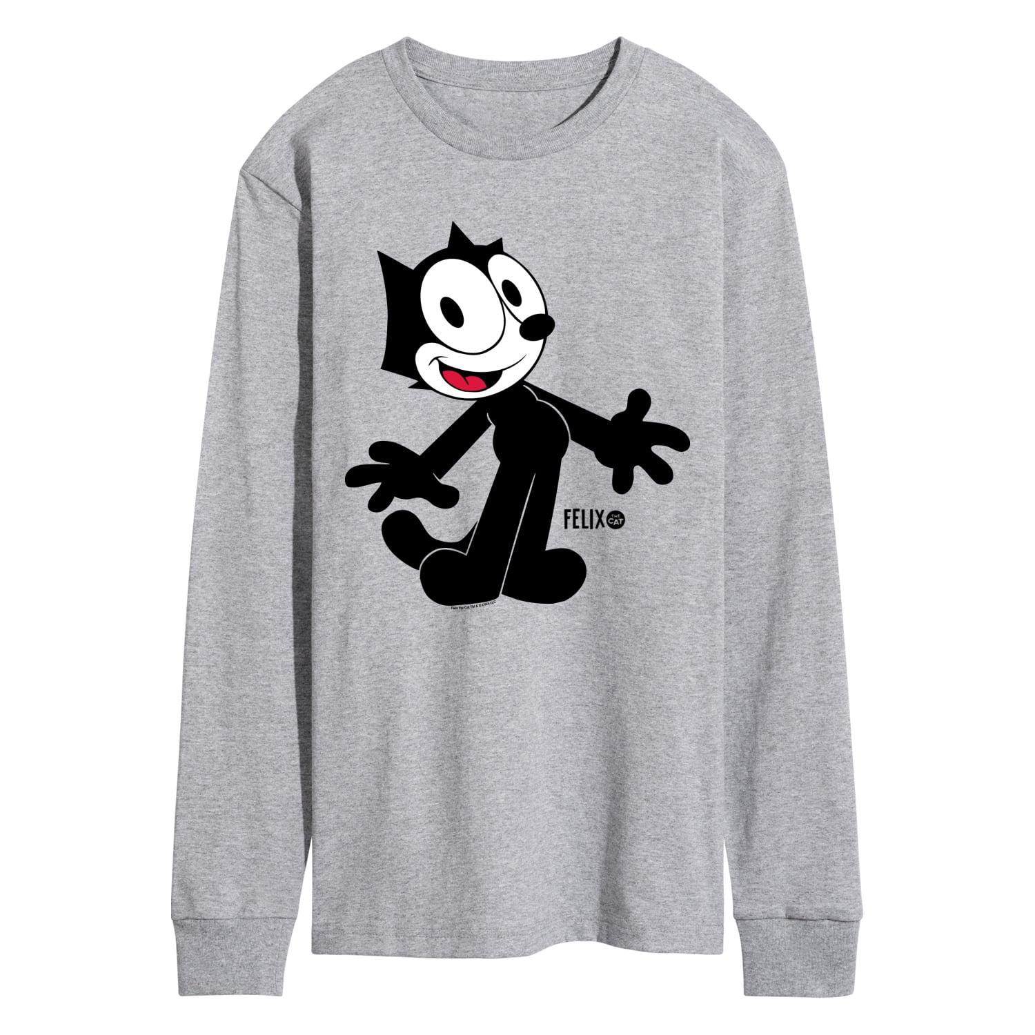 Felix the Cat - Felix With Logo - Men's Long Sleeve Graphic T-Shirt ...