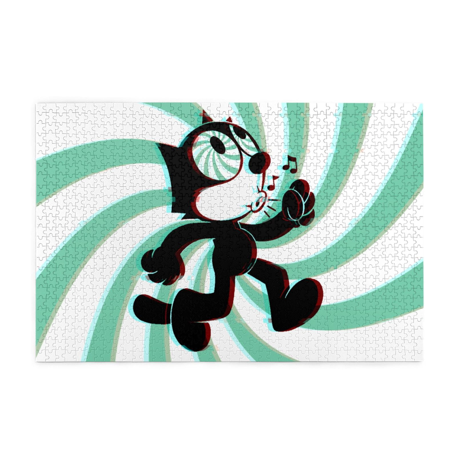 Felix the Cat Jigsaw Puzzle 1000 Piece Art Puzzles for Adults Kids ...