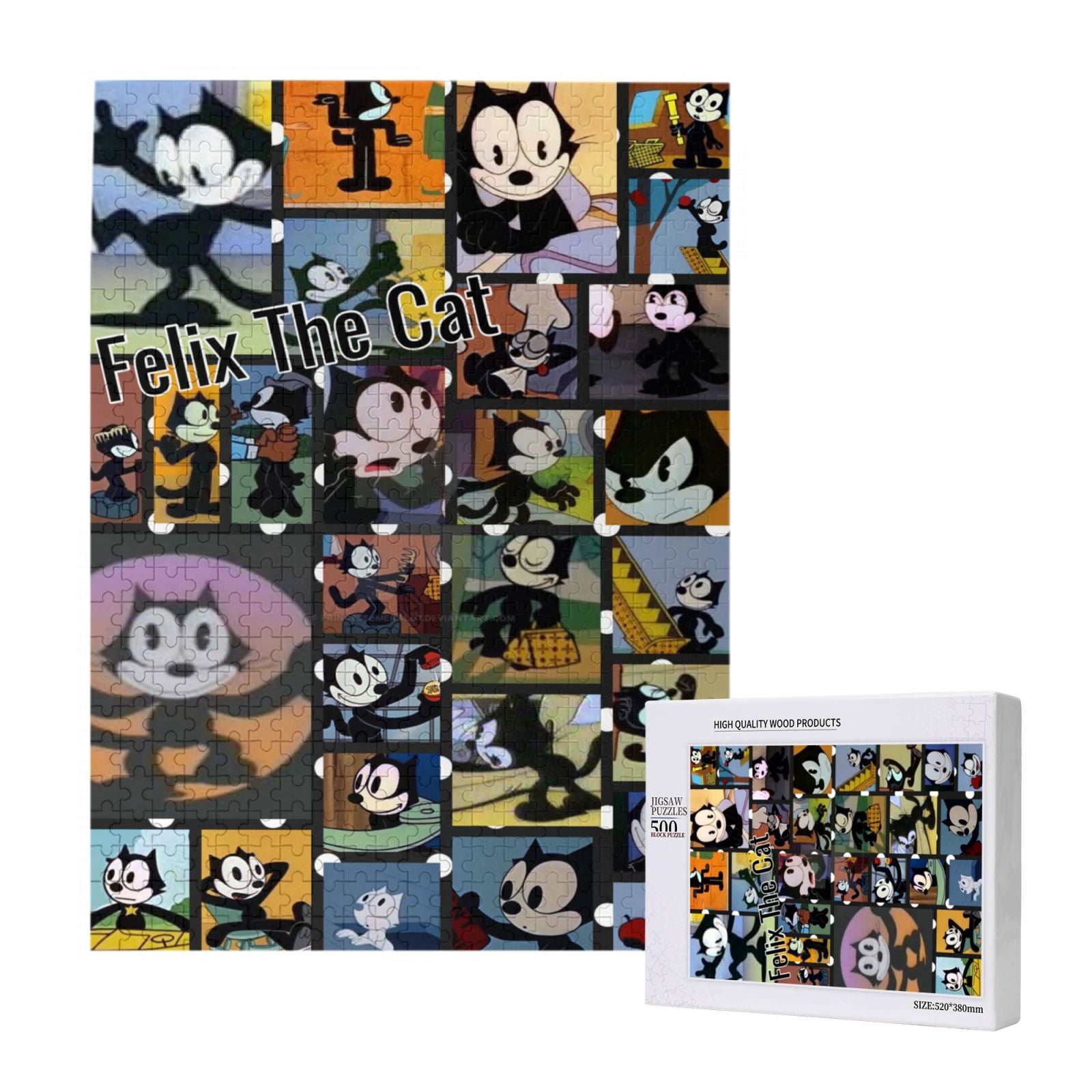 Felix the Cat Jigsaw Puzzle Interactive Brain Teaser Board Game for ...