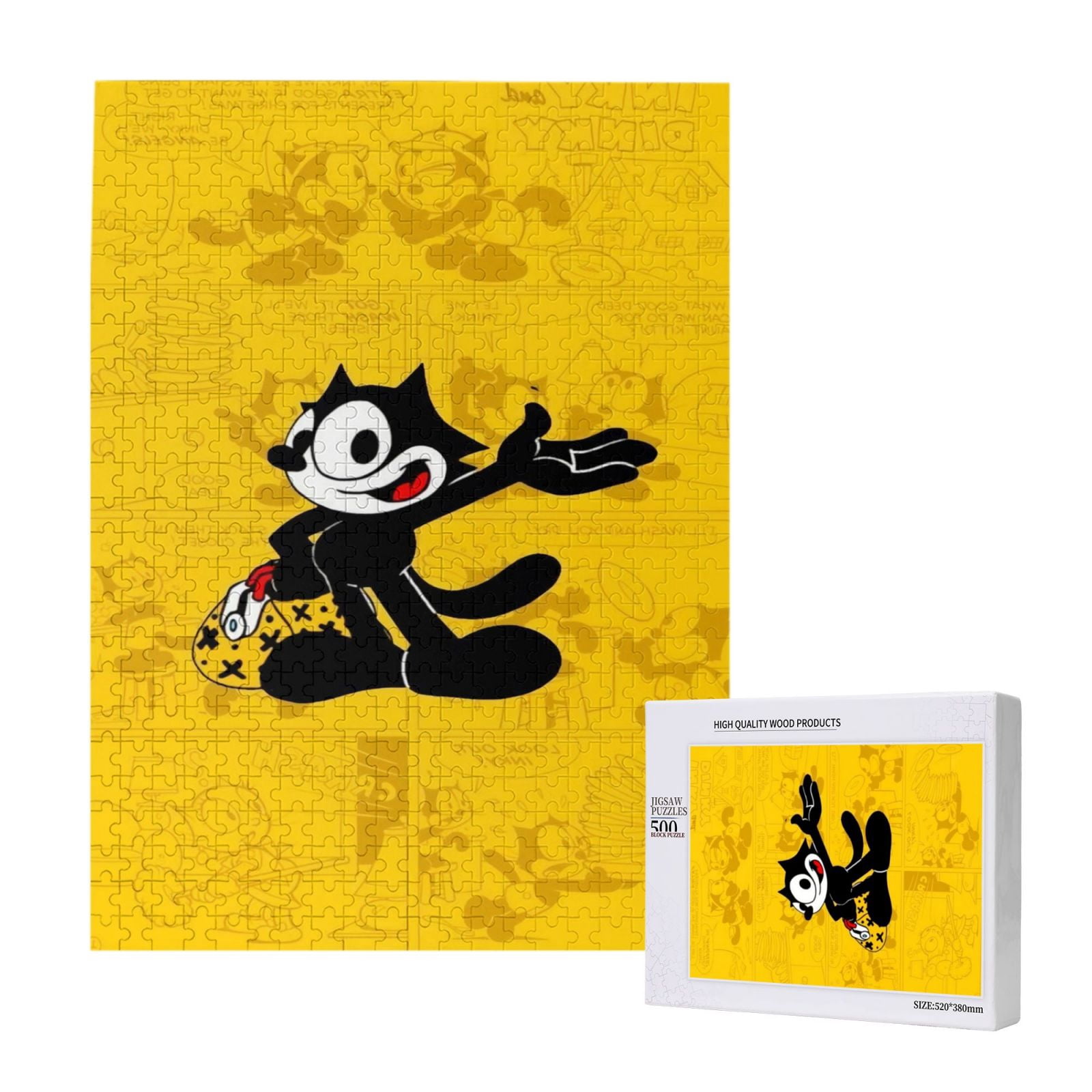 Felix the Cat Jigsaw Puzzle Interactive Brain Teaser Board Game for ...