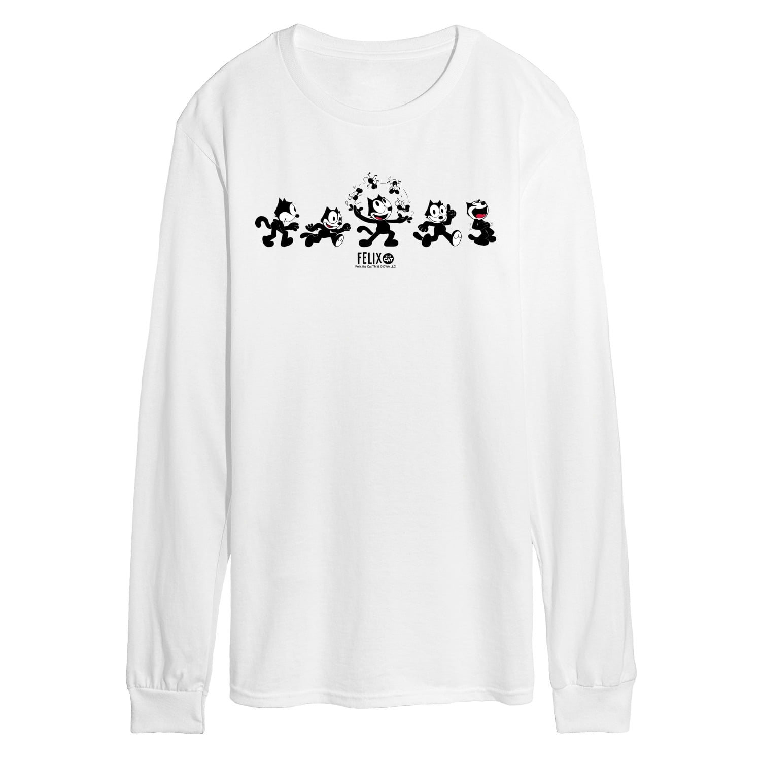Felix the Cat - Juggling Felix - Men's Long Sleeve Graphic T-Shirt ...