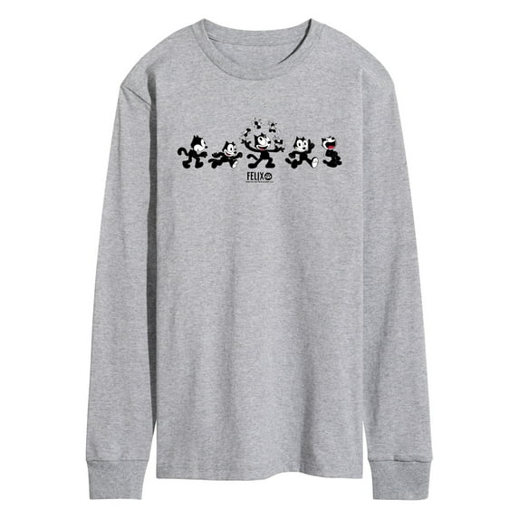 Felix the Cat - Juggling Felix - Men's Long Sleeve Graphic T-Shirt ...