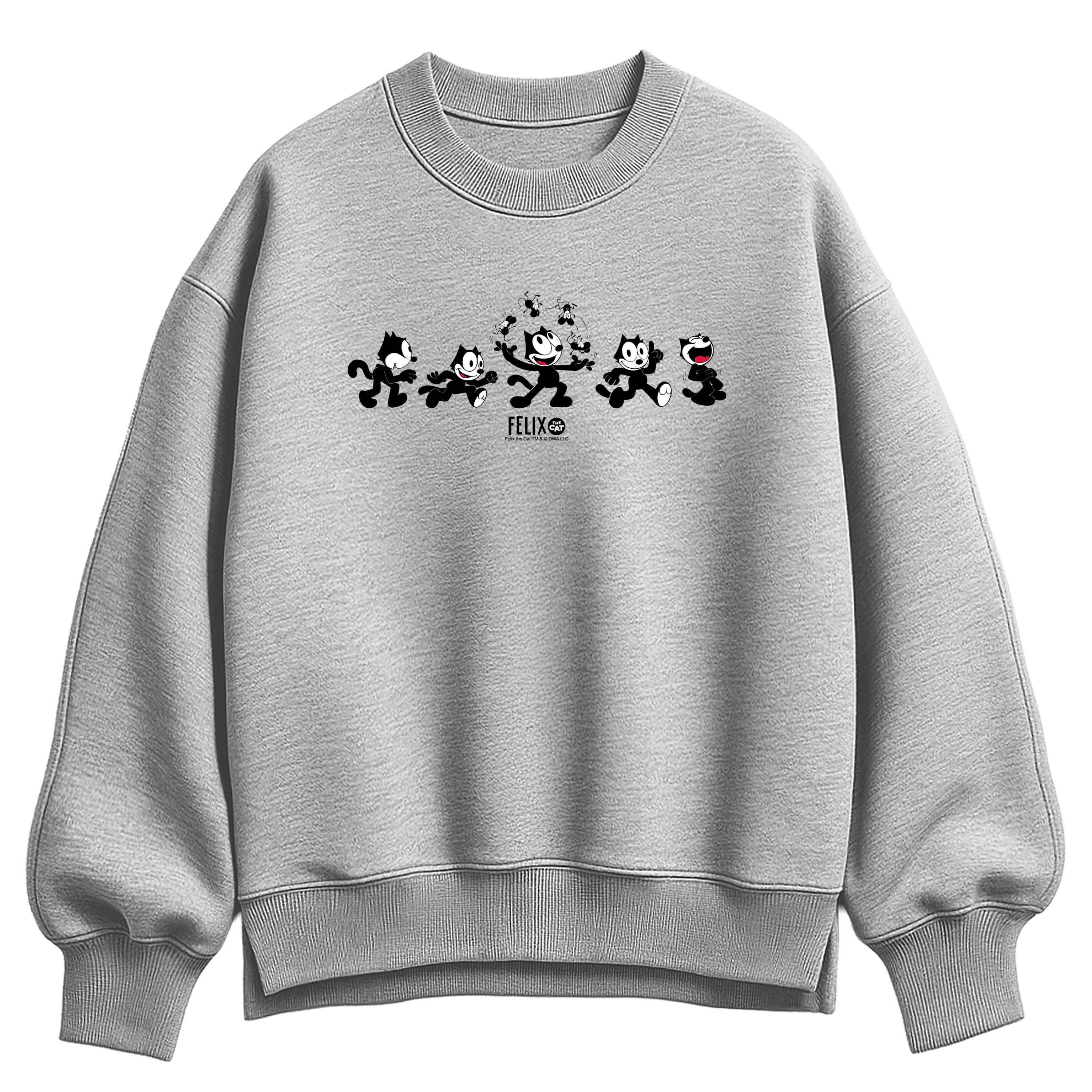 Felix the Cat - Juggling Felix - Women's Oversized Fleece Crew ...