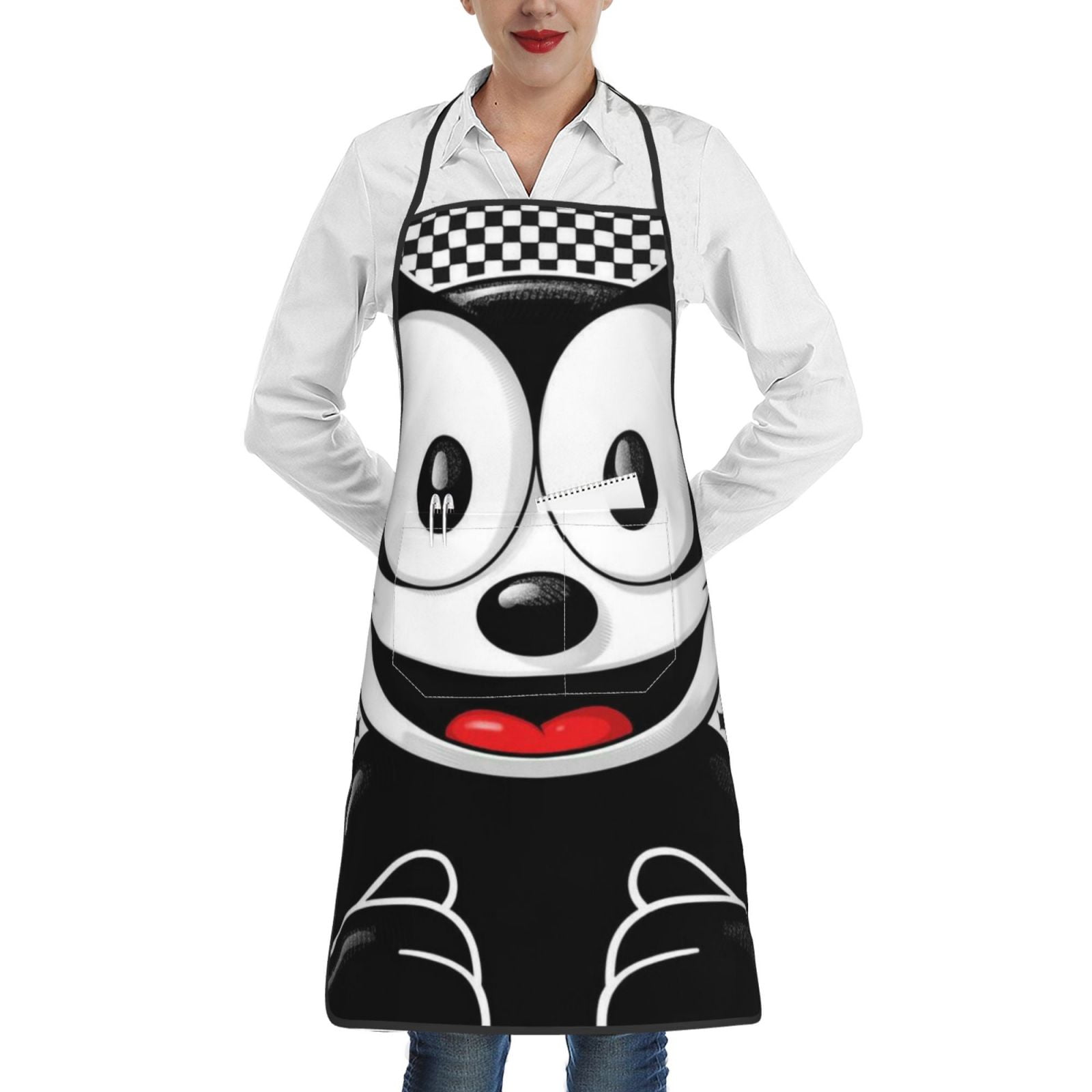Felix the Cat Kitchen Cooking Aprons, Adjustable Bib Soft Chef Apron ...