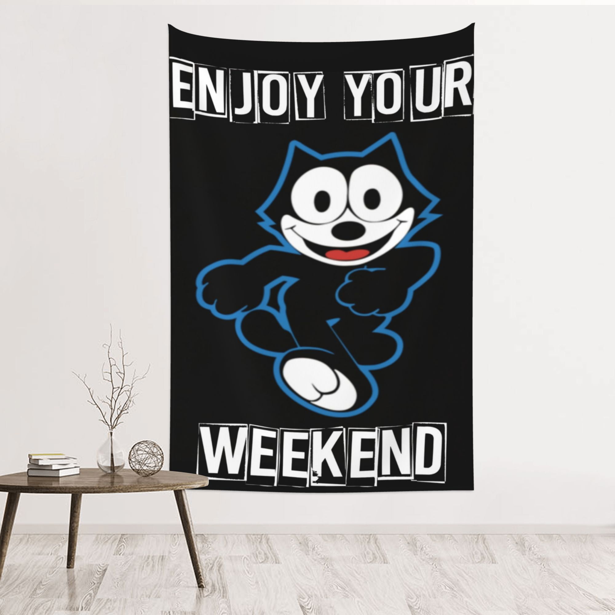 Felix the Cat Tapestry Aesthetic Wall Hanging for Living Room Bedroom ...