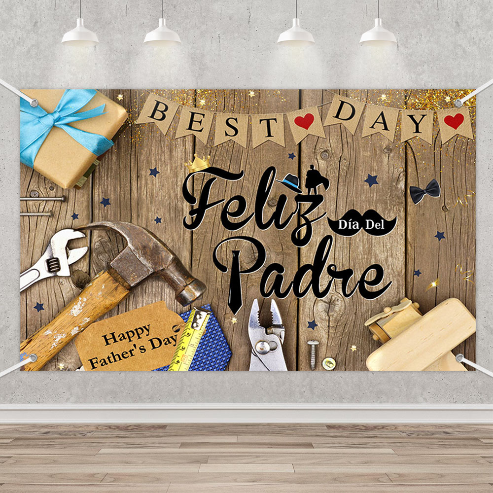 6x4ft Feliz Dia Del Padre Backdrop Happy Father's Day El Mejor Papá Del ...