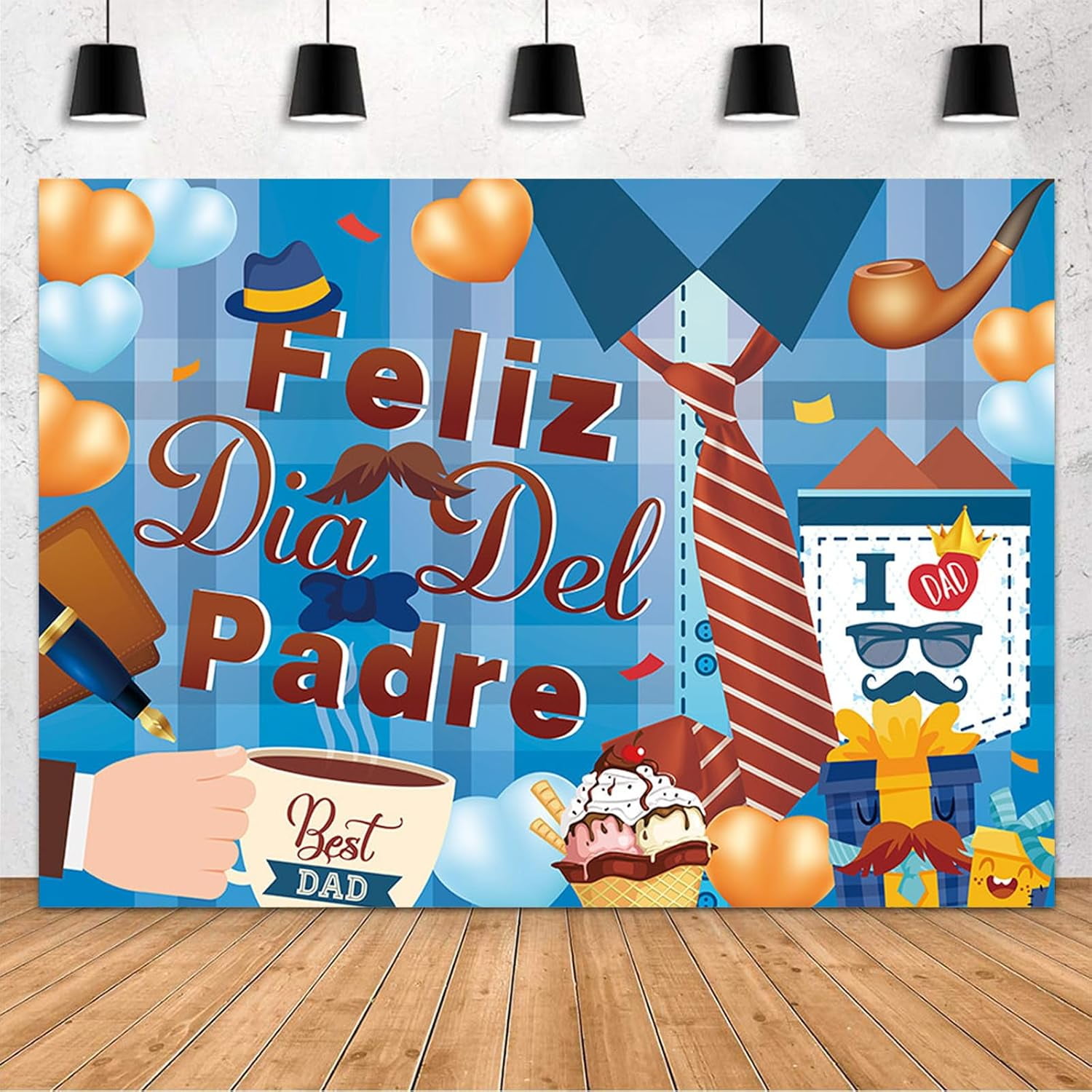 Feliz Día Del Padre Backdrop Mexican Happy Father's Day Photography ...