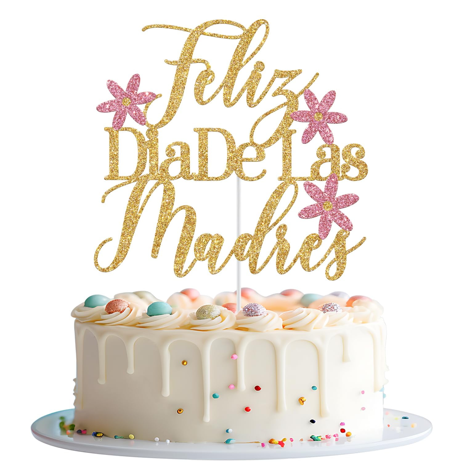 Feliz Dia De Las Madres Cake AIS1 Topper, Mother's Day Cake Topper ...