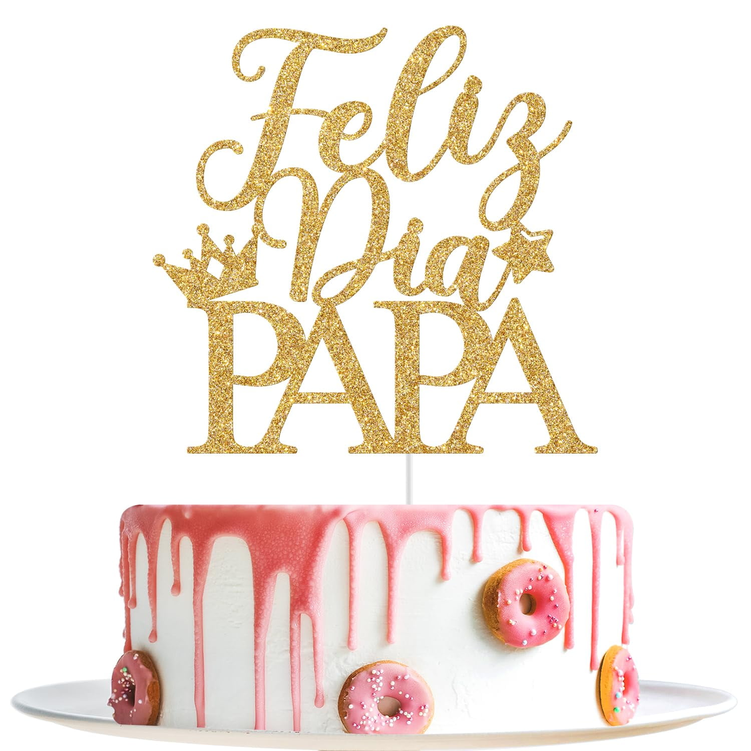 Feliz Dia Papa PriNst Cake Topper, Happy Father's Day Cake Topper, Dad ...