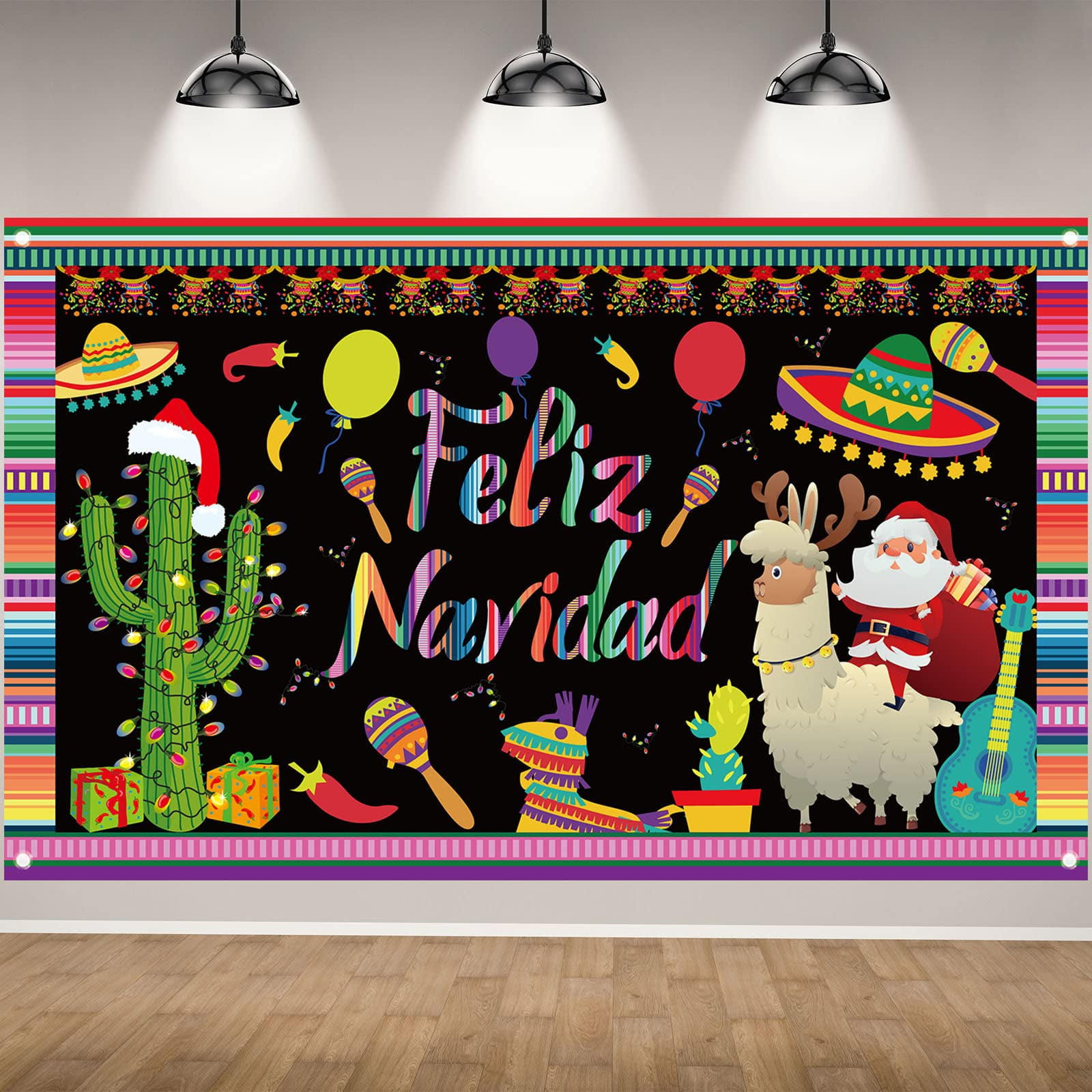 Feliz Navidad Decorations Feliz Navidad Backdrop for Photography ...