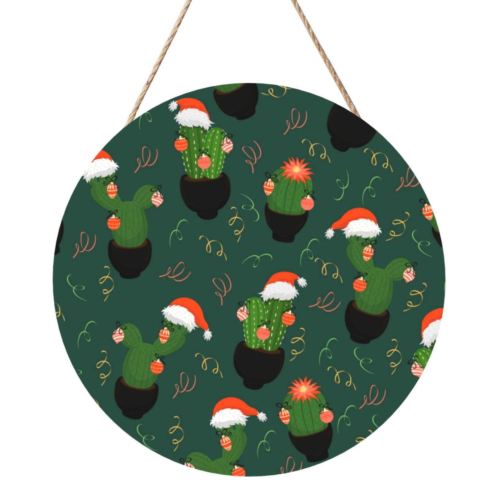 Feliz Navidad Mexican Christmas Wooden Hanging Sign Ornament Welcome ...