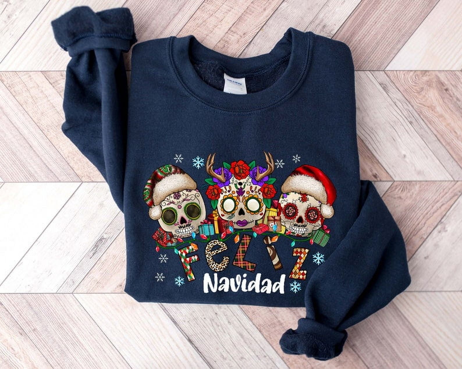 Feliz Navidad Shirt, Spanish Merry Christmas Shirt, Christmas lights ...