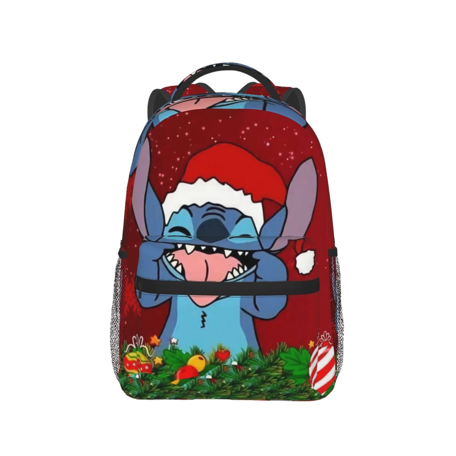 Feliz Navidad Stitch Backpack,classic carry-on travel backpack for men ...