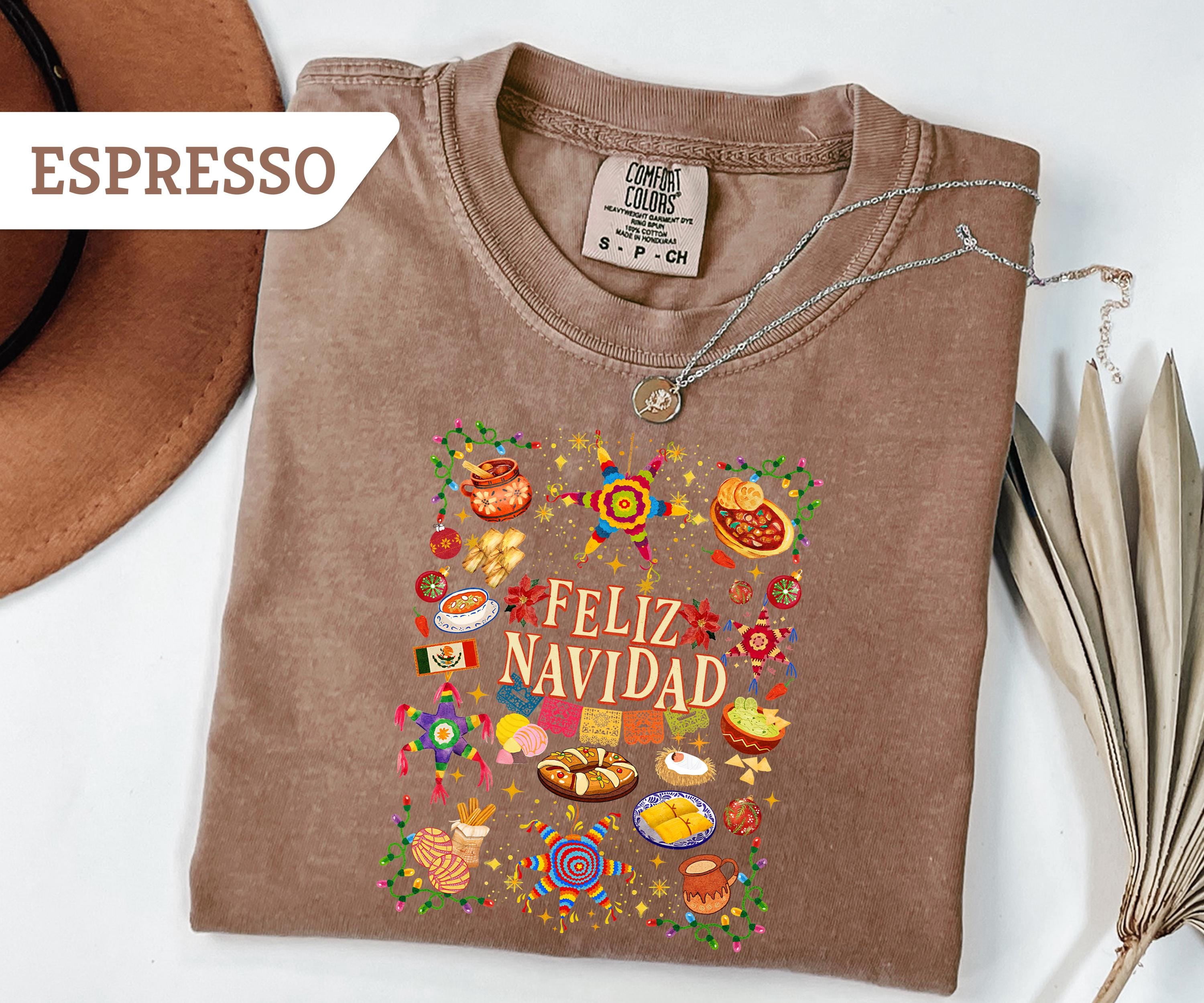 Feliz Navidad T-Shirt, Spanish Merry Christmas Sweater, Christmas ...