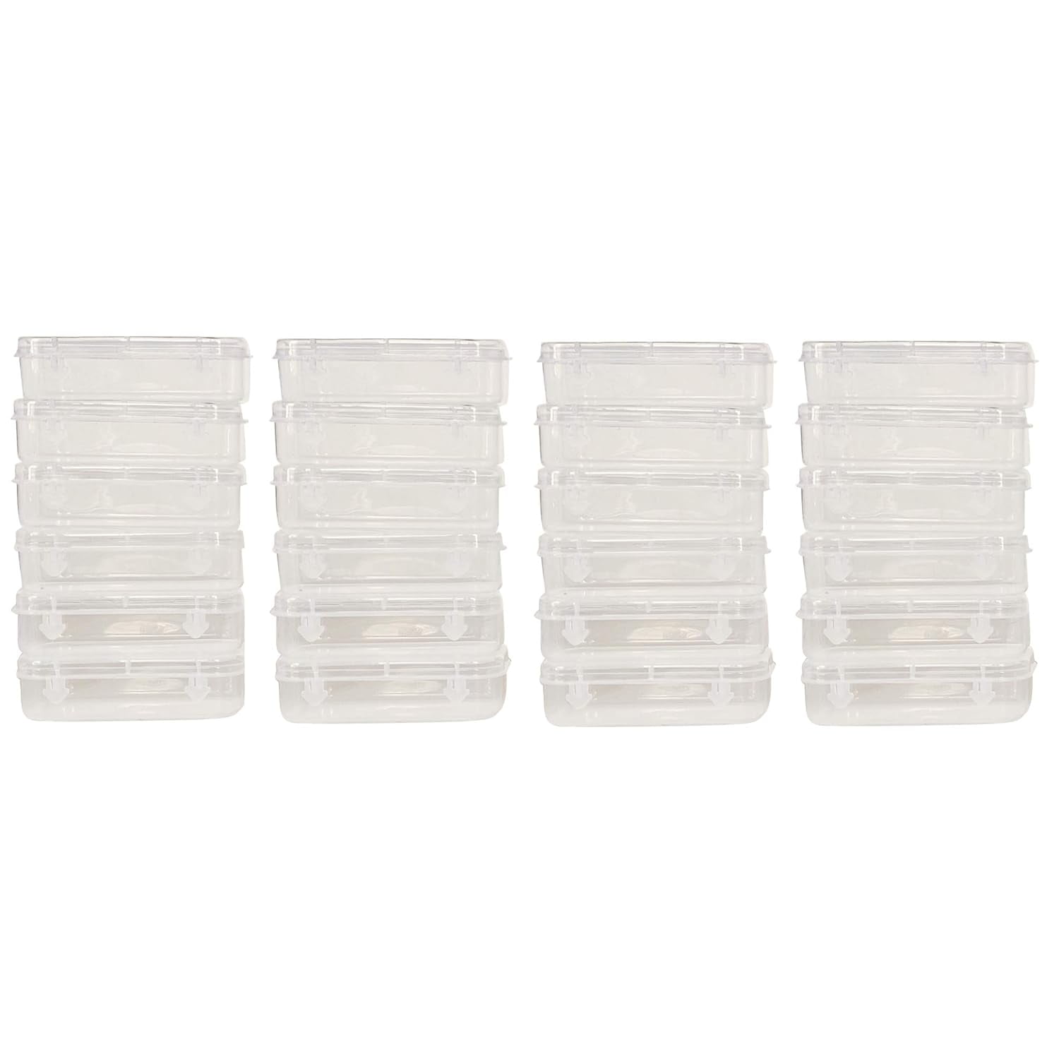 Feliz clear plastic very small storage boxes size 875 x 375 x 25 ...