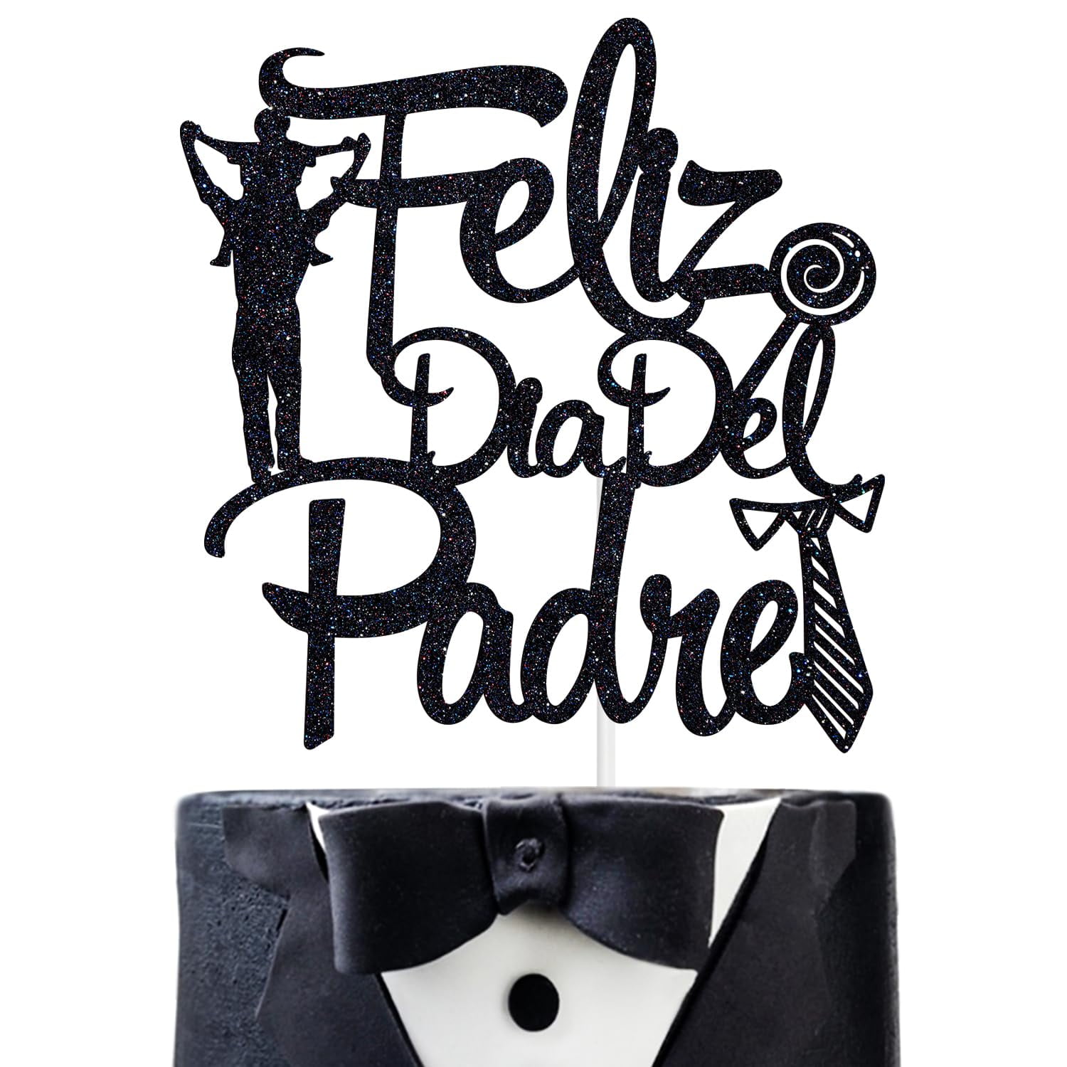 Feliz dia del Padre Cake Topper, Feliz KMC2Cumpleaños Papa, Feliz dia ...