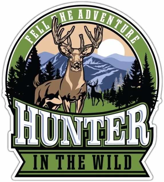 Fell The Adventure Hunter Hunting Wild Car Window Stickerphone Decal ...