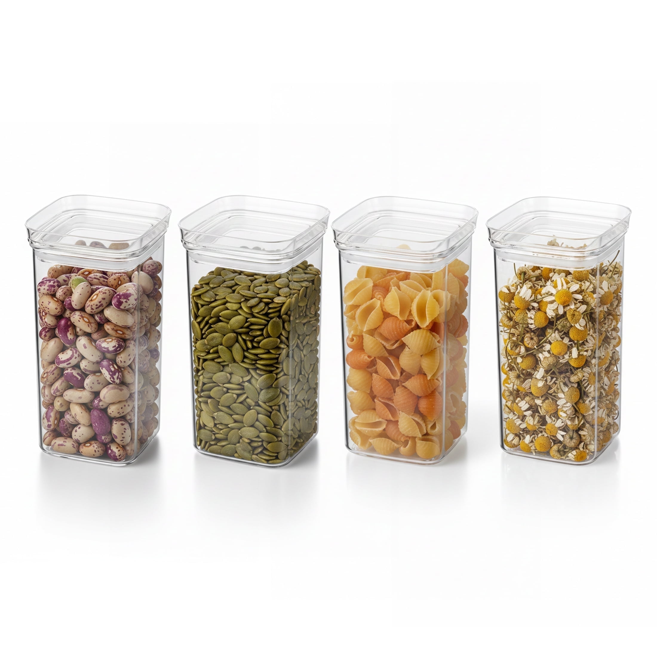 Felli Latt 5.2 cups BPA-Free Stackable Food Storage Containers 4 Count ...