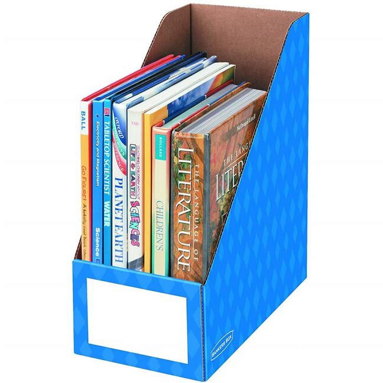 Fellowes 3380801 6 in. Magazine & File Holder - Blue, Pack of 3 ...