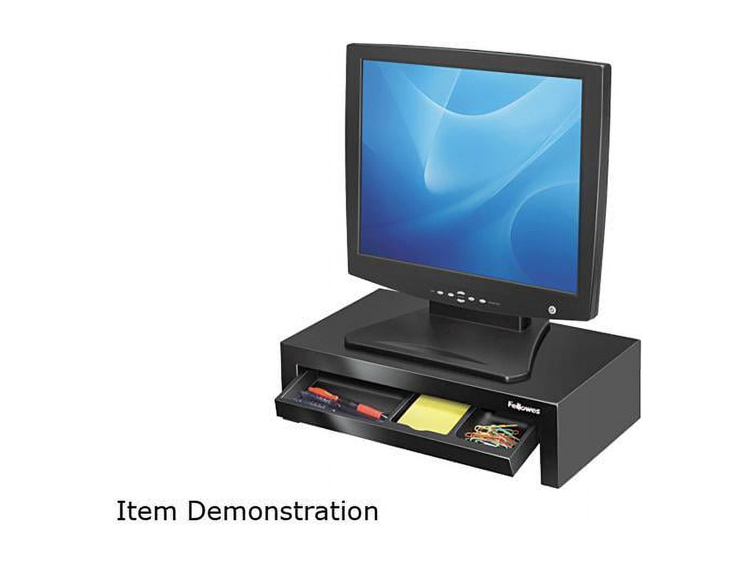 Fellowes 8038101 Adjustable Monitor Riser with Storage Tray, 16 x 9 1/2 ...