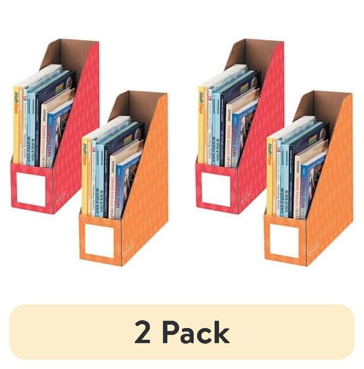 (2 pack) Fellowes Bankers Box 4" Magazine File Holder, Assorted Colors ...