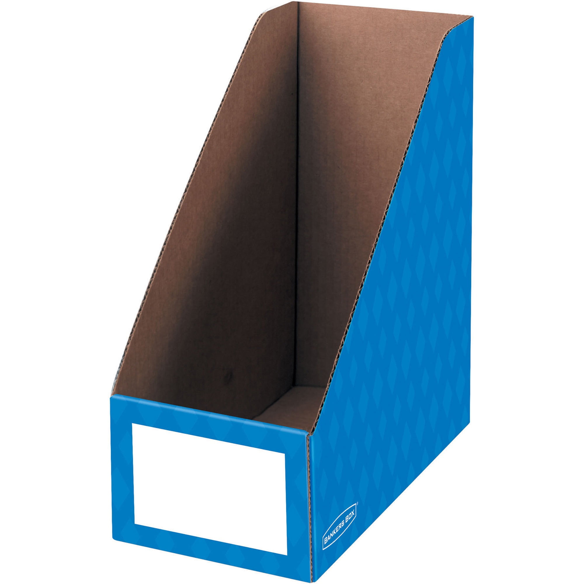 Fellowes Banker's Box 6" Magazine File Holder, Blue, 3pk - Walmart.com