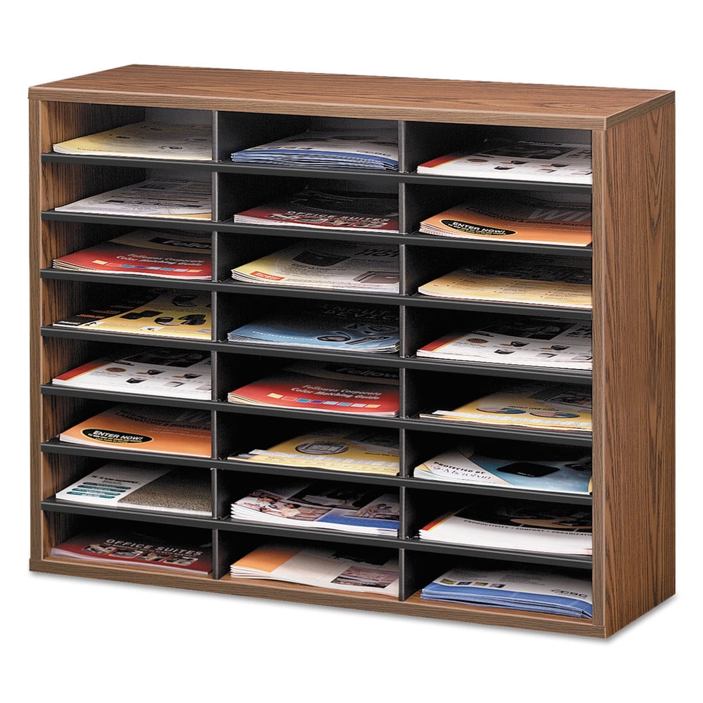 Fellowes Literature Organizer, 24 Letter Sections, 29 x 11 7/8 x 23 7/ ...