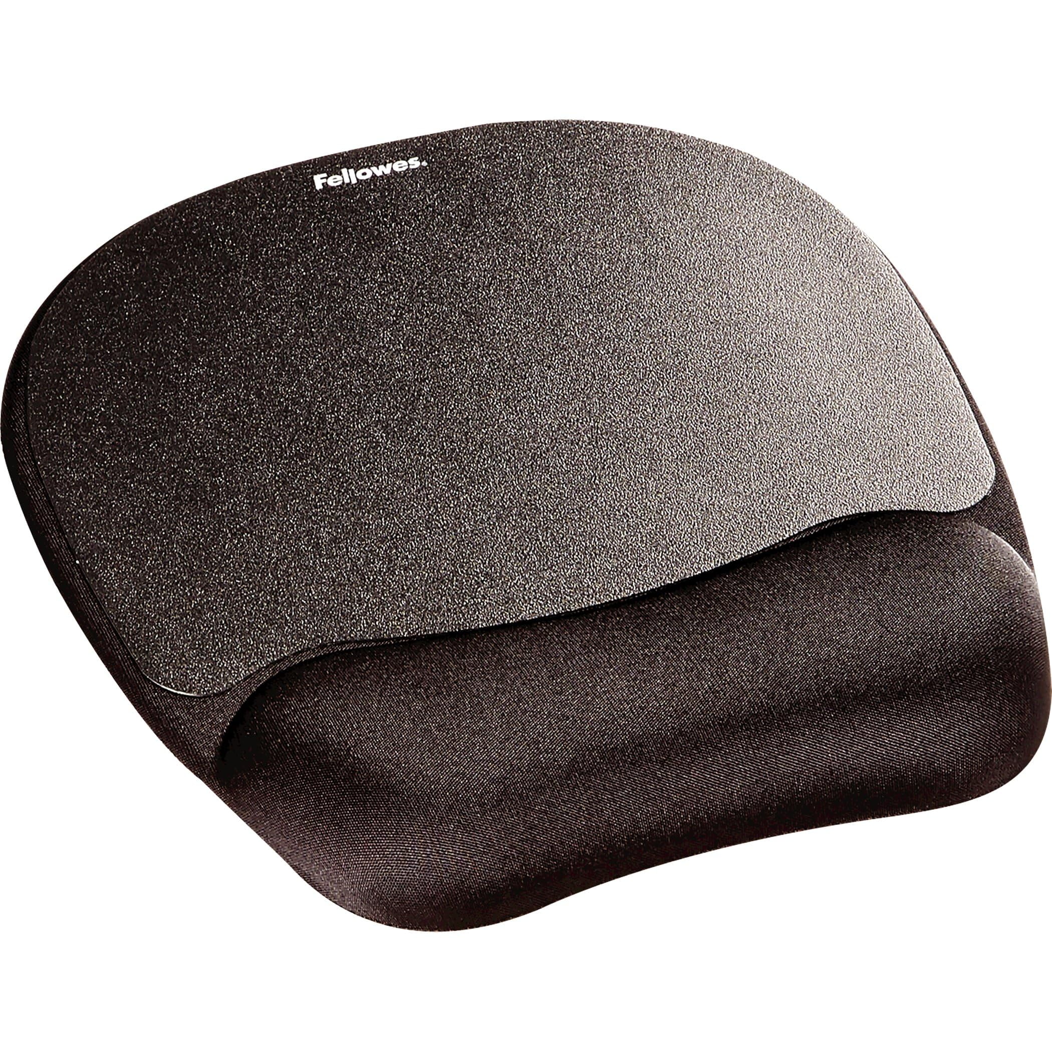 Fellowes Memory Foam Mouse Pad/Wrist Rest- Black (9176501): Electronics ...