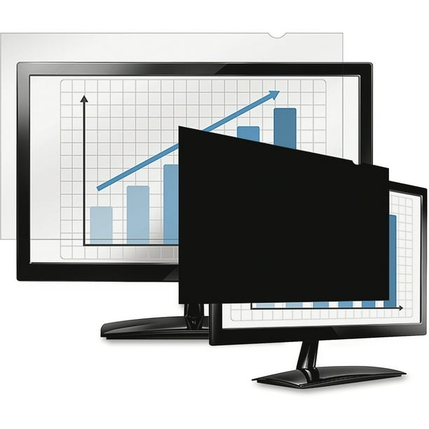 Fellowes 4807001 PRIVASCREEN MONITOR PRIVACY FILTER - BLACK - ON-SCREEN ...