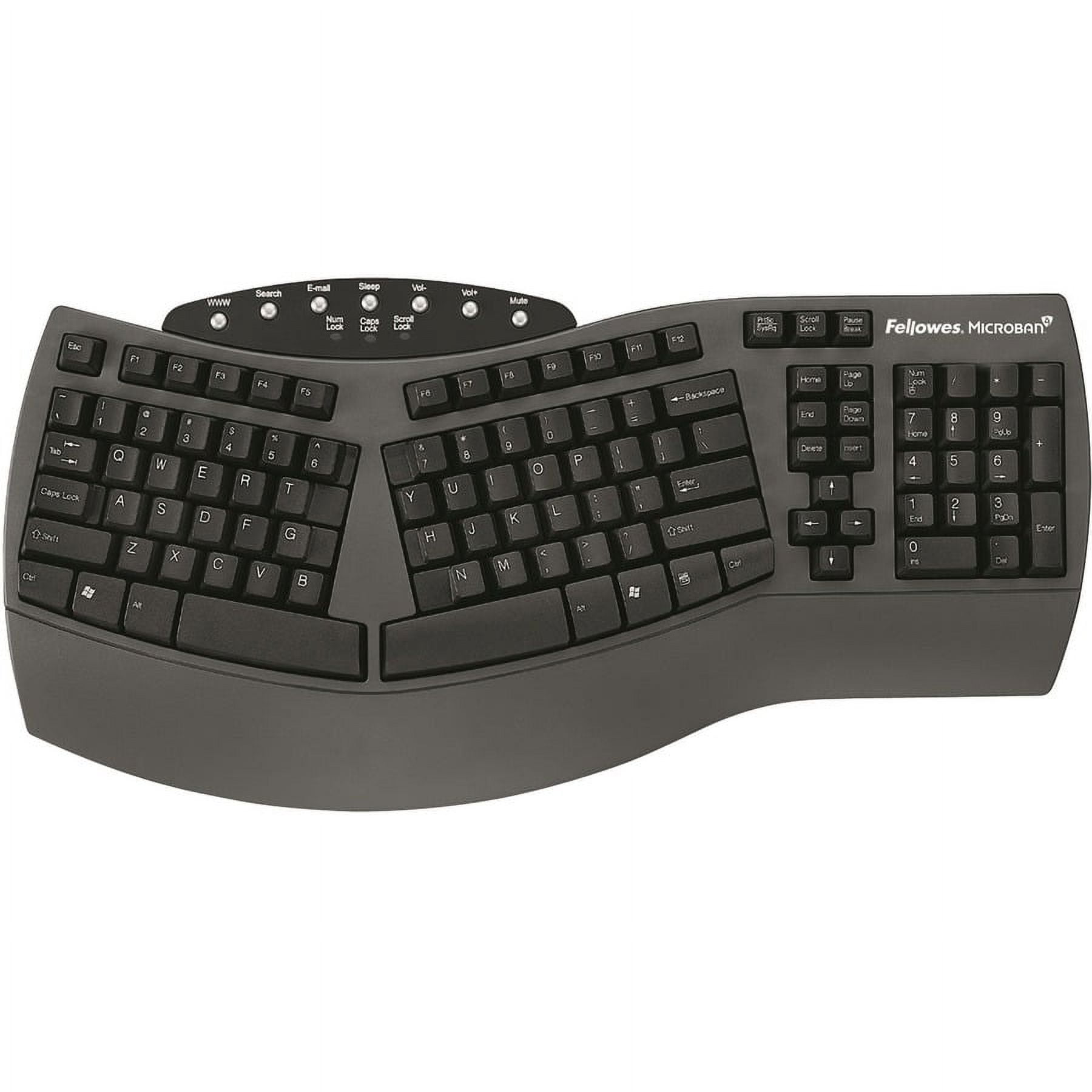 Fellowes Microban Split Design Keyboard - Walmart.com