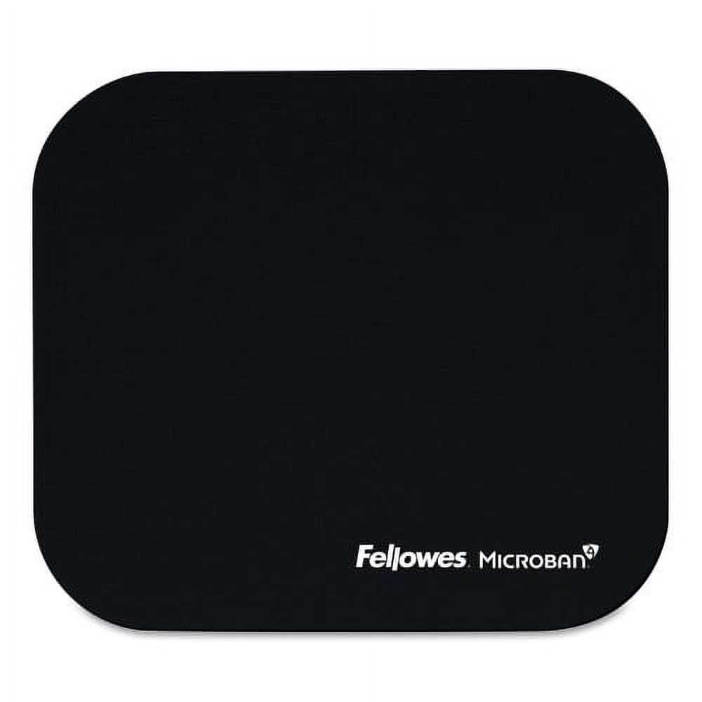 Fellowes Mouse Pad with Microban Protection, 9 x 8, Black, Each ...