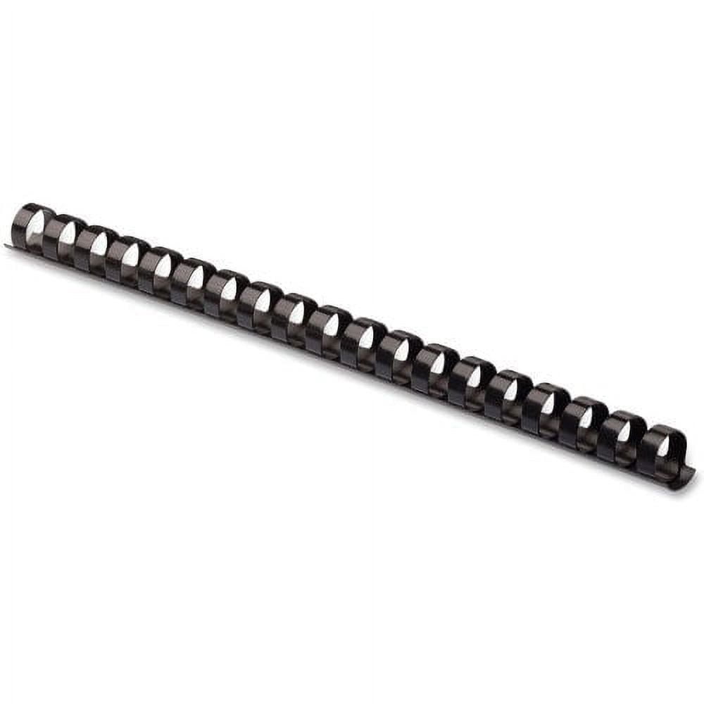 Fellowes Plastic Comb Binding Spines, 3/8 Inch Diameter, Black, 55 ...
