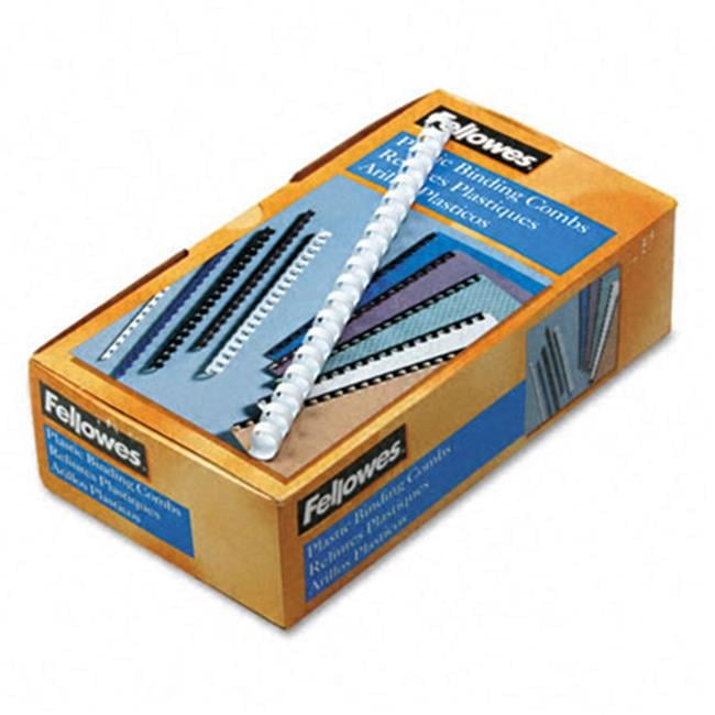 Fellowes Plastic Comb Bindings 1/2 80-Sheet Capacity White 100 per Pack - Walmart.com