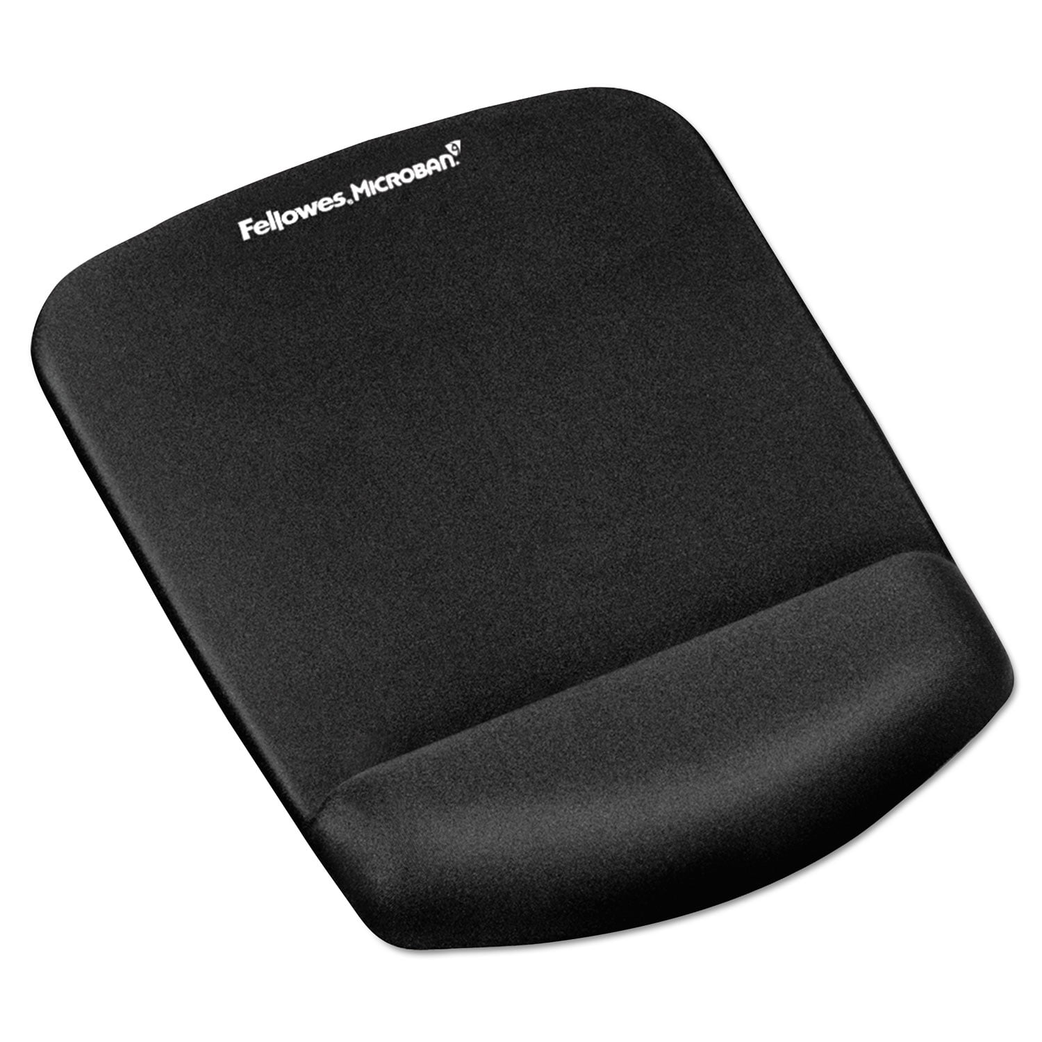 Fellowes PlushTouch Mouse Pad with Wrist Rest, 7.25 x 9.37, Black ...