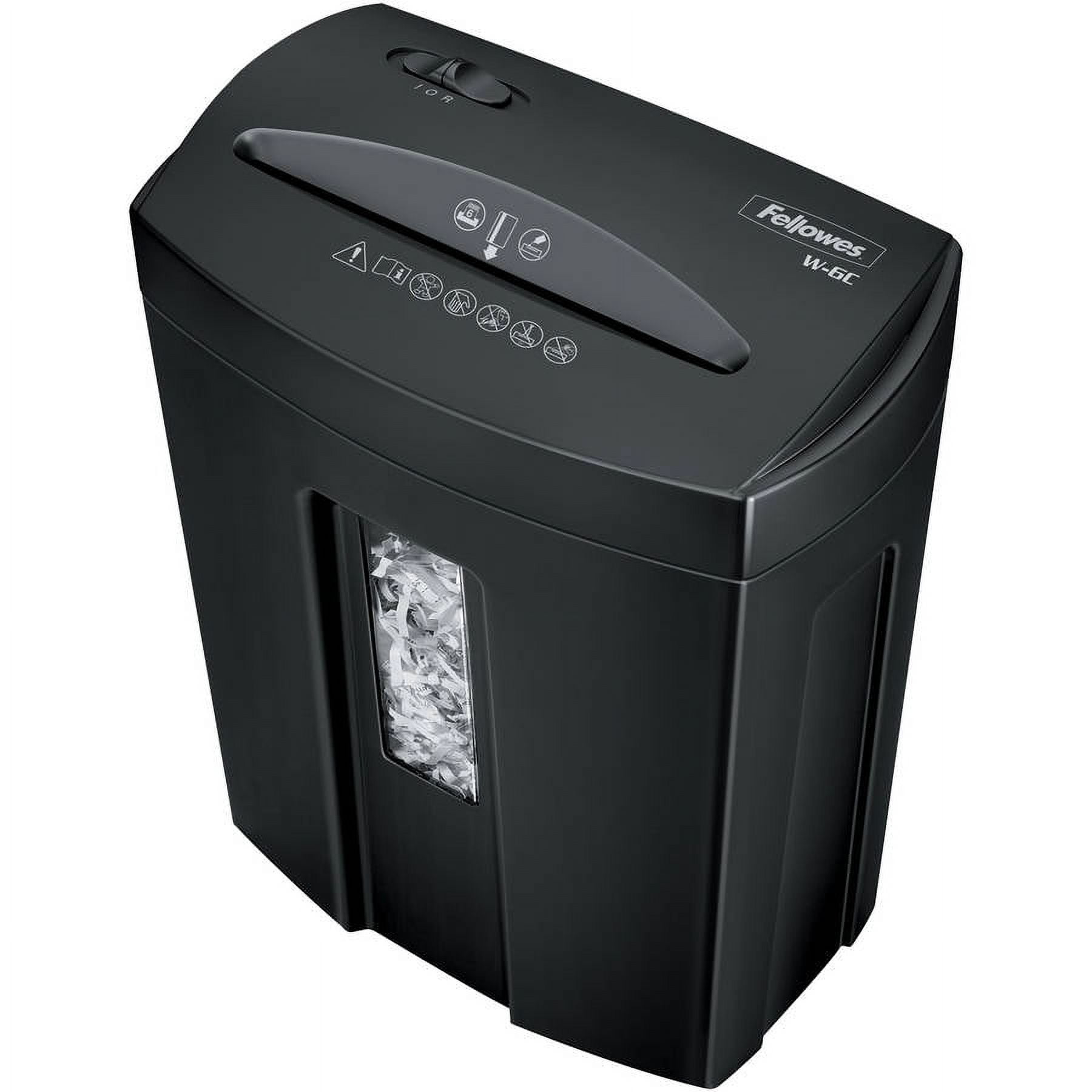 Fellowes Powershred W-6C 6-Sheet Cross-Cut Household Paper Shredder ...
