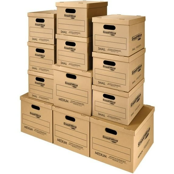 Fellowes SmoothMove S/M Classic Moving Box Kit - Walmart.com