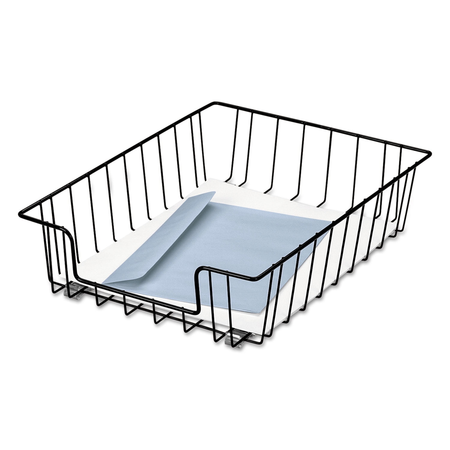 Fellowes Mfg. Co. FEL60112 Wire Desk Tray- 10in. x14in. x 3in.- Black ...